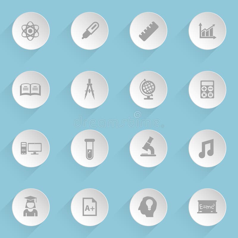 University web icons stock vector. Illustration of student - 237596274