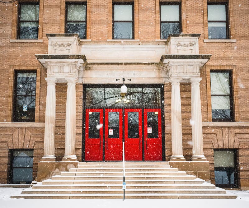 University of Wisconsin Madison in Winter. USA Stock Photo - Image of ...