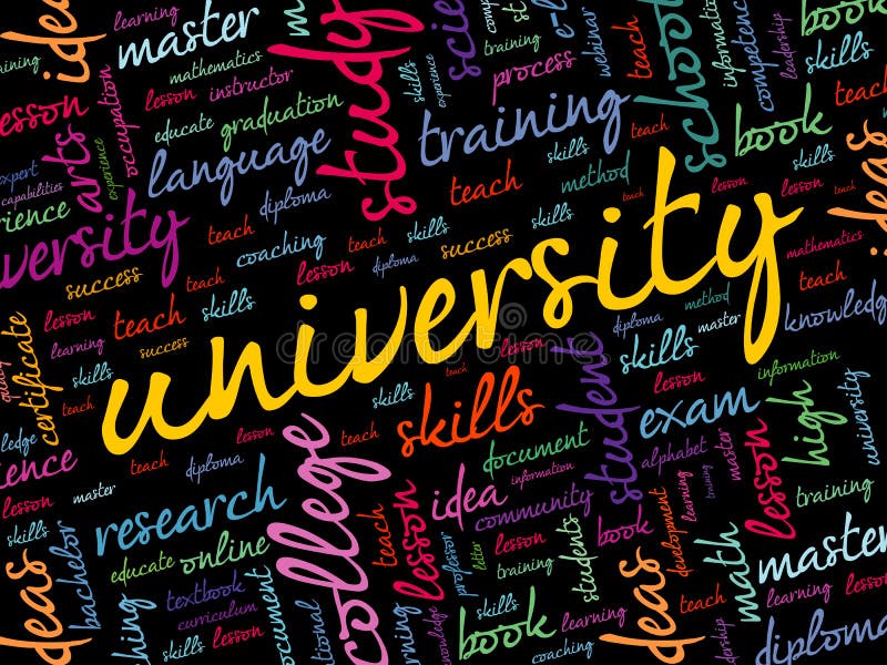 Library word cloud collage stock illustration. Illustration of ...