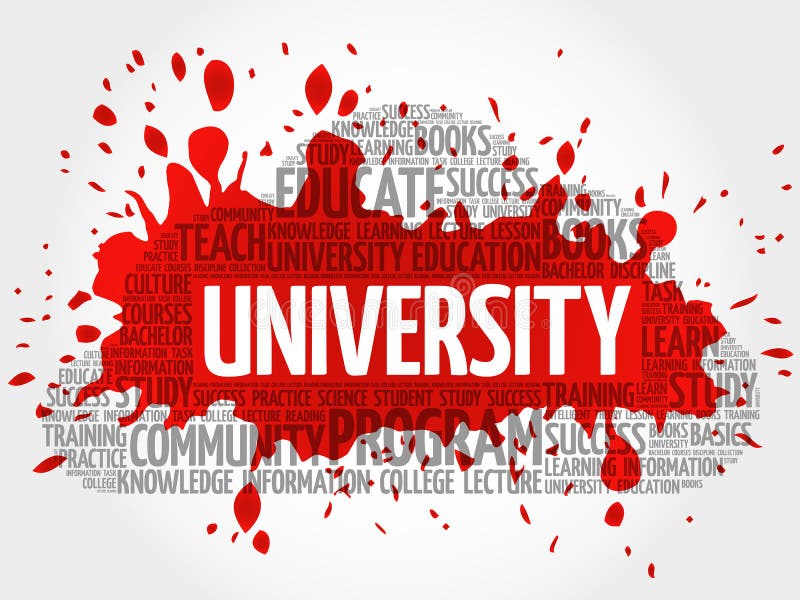 University word cloud stock illustration. Illustration of college ...