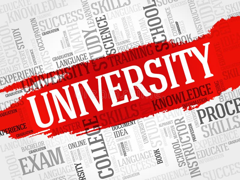University Word Indicates Varsity Academy and Varsities Stock ...