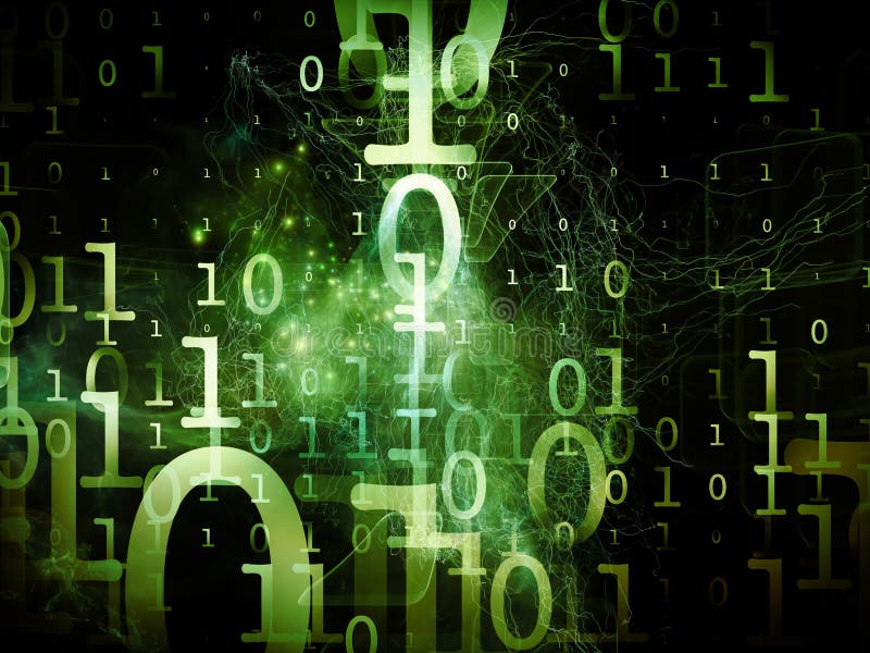 Cara Do Hacker Feita Com Números Ilustração Stock - Ilustração de ...