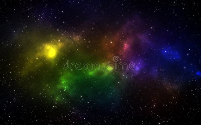 Universo Llenado De Las Estrellas Stock de ilustración - Ilustración de ...