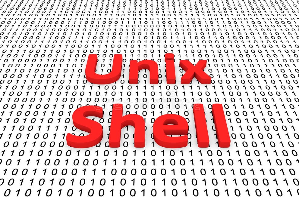 UNIX SHELL stock de ilustración. Ilustración de rinda - 90704218