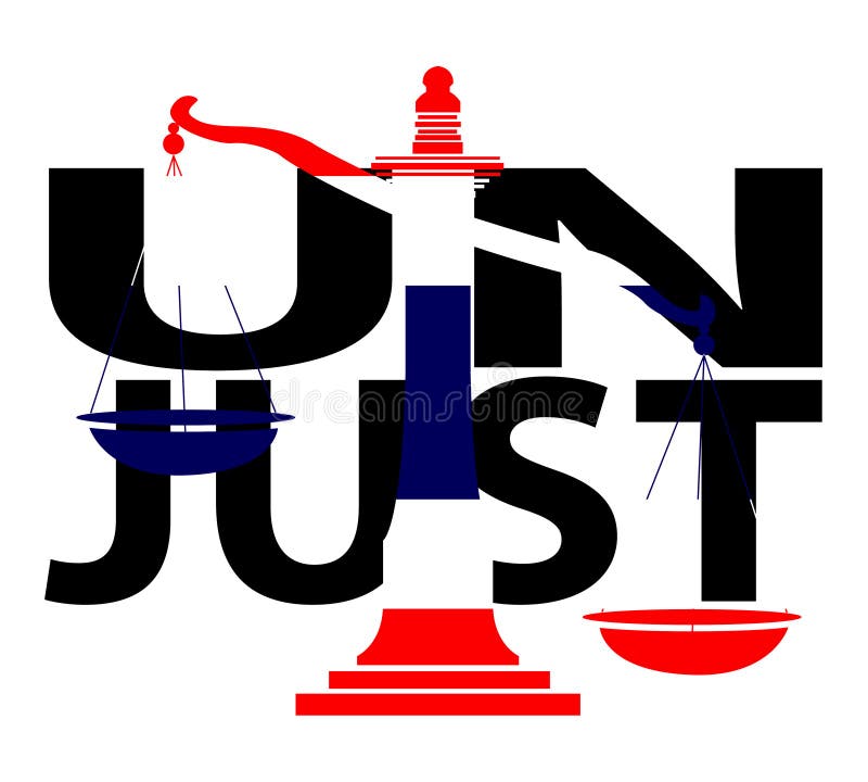 Unjust vektor abbildung. Illustration von messen, frage - 44145305