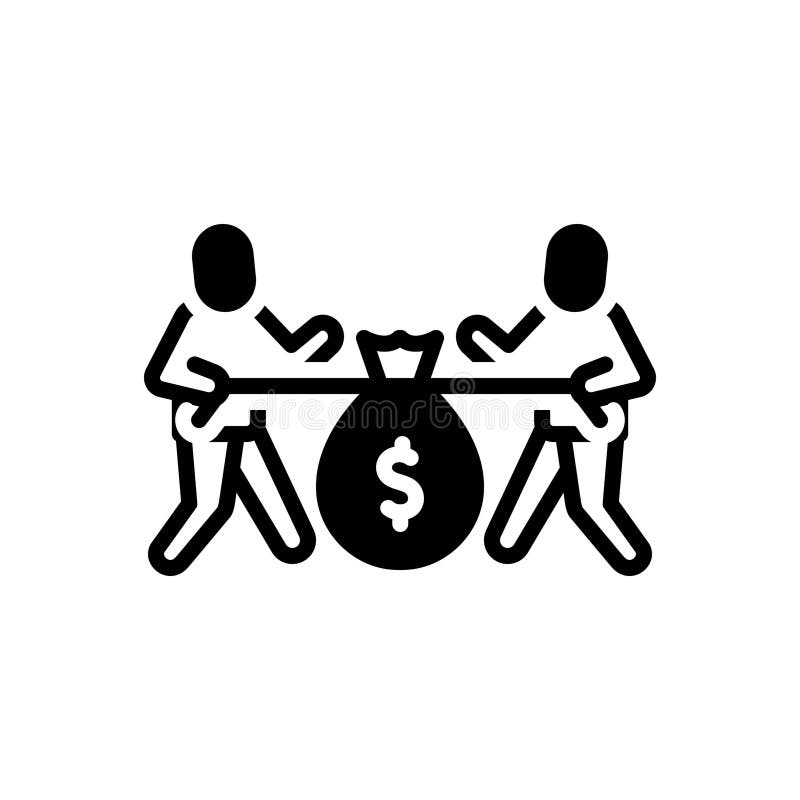 Black Solid Icon for Unjust, Inappropriate and War Stock Vector ...