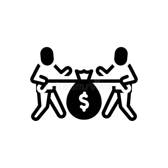 Black Solid Icon for Unjust, Inappropriate and War Stock Vector ...