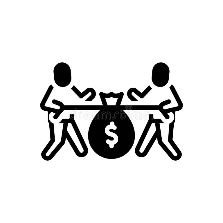 Black Solid Icon for Unjust, Inappropriate and War Stock Vector ...