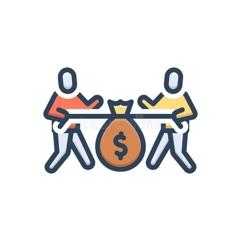 Color Illustration Icon for Unjust, Inappropriate and War Stock ...