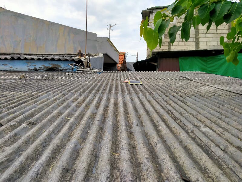Unkempt Roofs in Densely Populated Settlements Stock Image - Image of ...