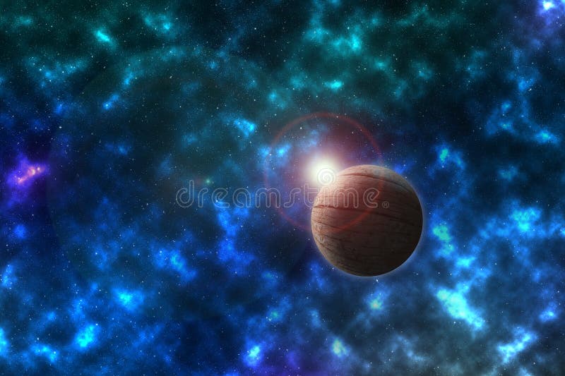 Unknowed Imaginary Planet in a Beautiful Space,Elements of this Image ...