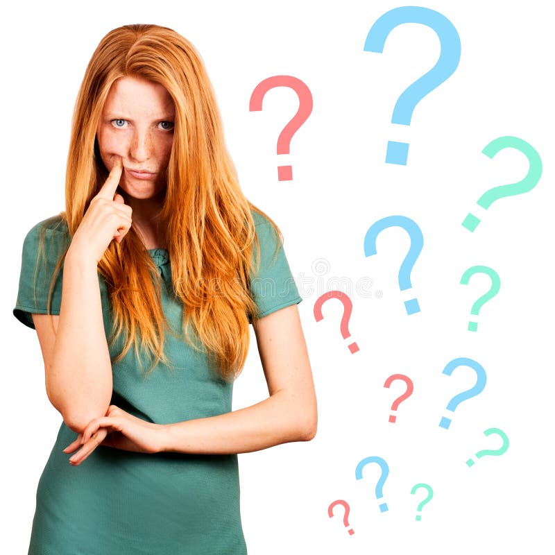 Unknowing stock photo. Image of inspiration, businesswoman - 29688502