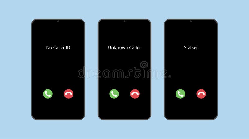 Unknown Caller or Phone Call Vector Icon Stock Vector - Illustration of ...