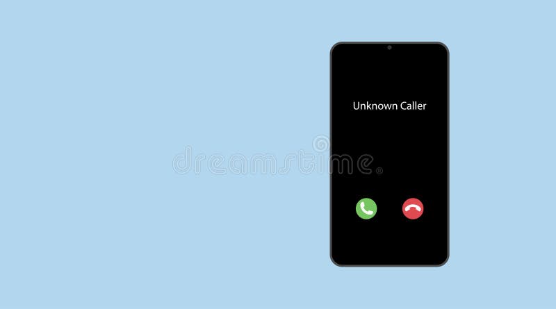 Unknown Caller or Phone Call Vector Icon Stock Vector - Illustration of ...