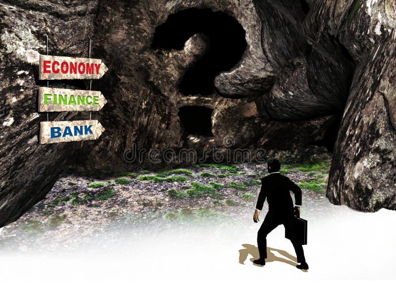 Unknown economy stock illustration. Illustration of uncertainty - 18036248