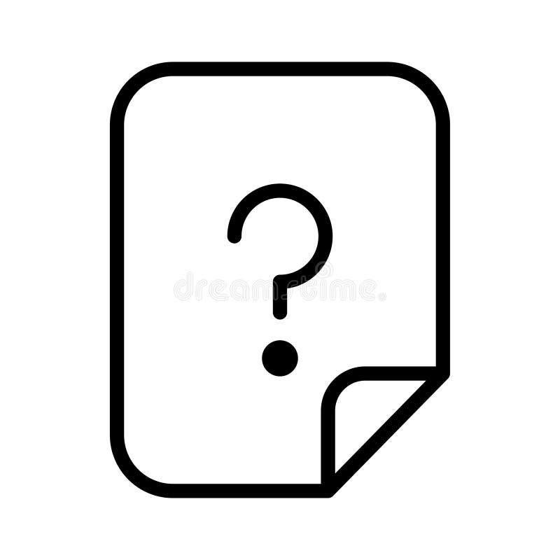 Unknown file icon stock vector. Illustration of designed - 225349312