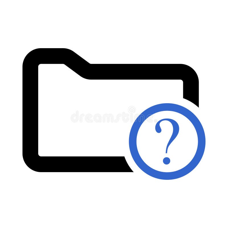 Unknown folder icon design stock vector. Illustration of common - 213973253
