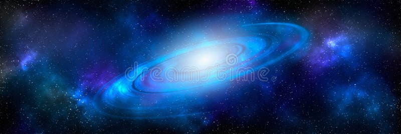 Unknown Galaxy in Space. Space Nebula. Cosmic Cluster of Stars. Outer ...