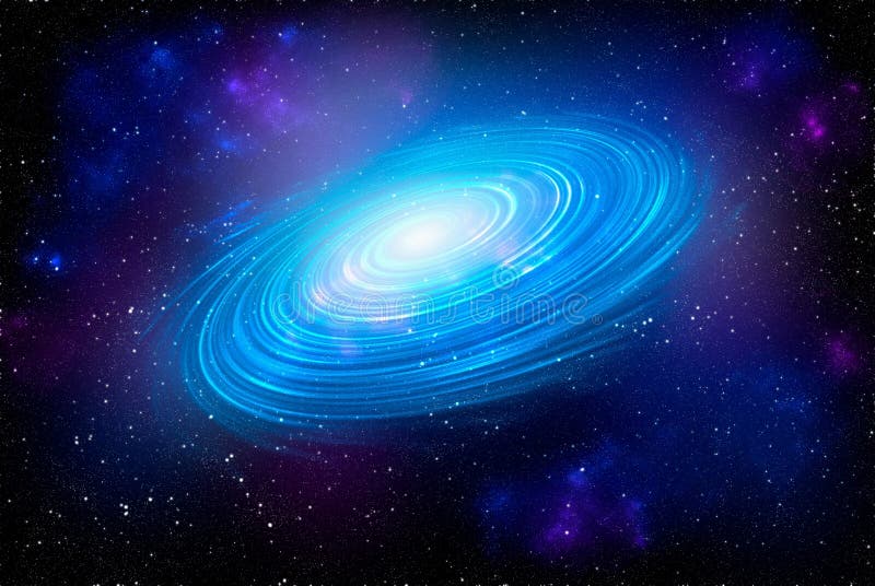 Unknown Galaxy in Space. Space Nebula. Cosmic Cluster of Stars. Outer ...