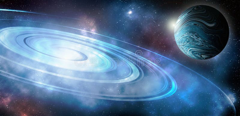 Unknown Galaxy in Space. Space Nebula. Cosmic Cluster of Stars. Outer ...