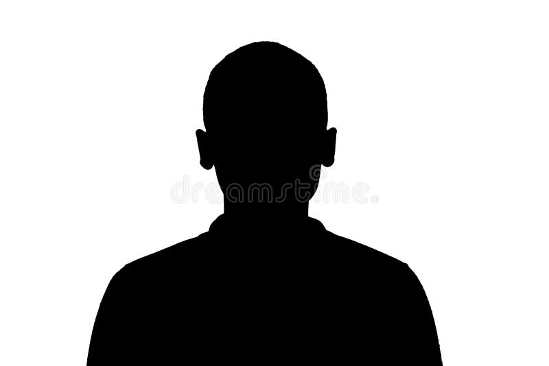 Unknown Male Person Silhouette Isolated on White Background Stock ... Unknown Male Person Silhouette Isolated on White Background Stock ...