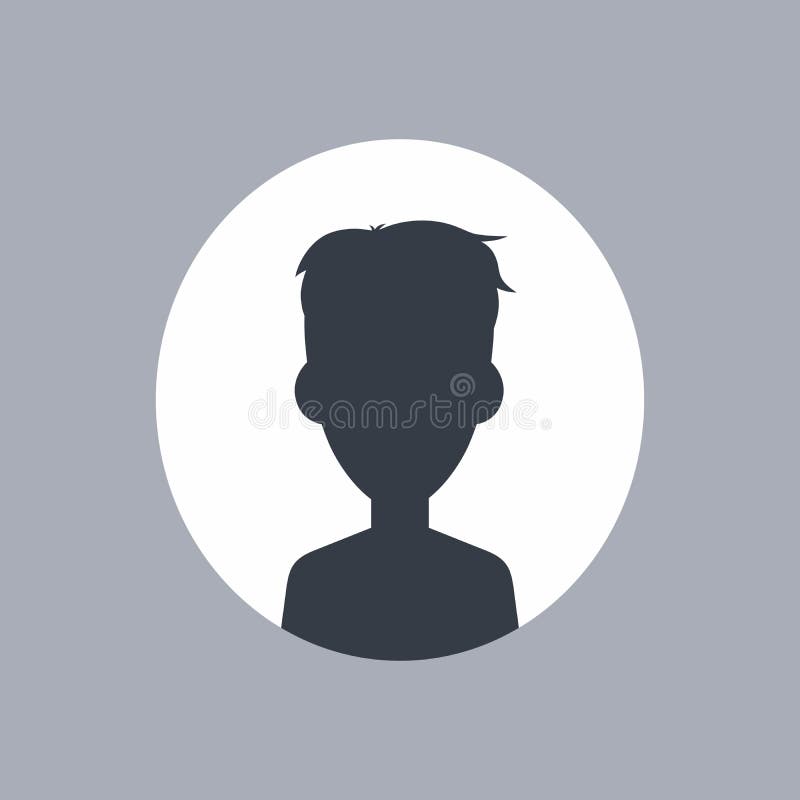 Unknown Male Profile Avatar Vector, Profile Office Icon Set Stock ...
