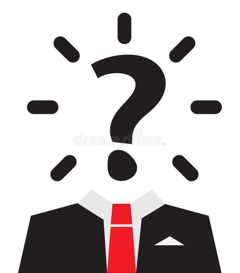 Unknown Man with Question Mark Stock Vector - Illustration of design ...