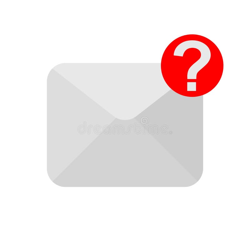 Unknown message icon stock illustration. Illustration of newsletter ...