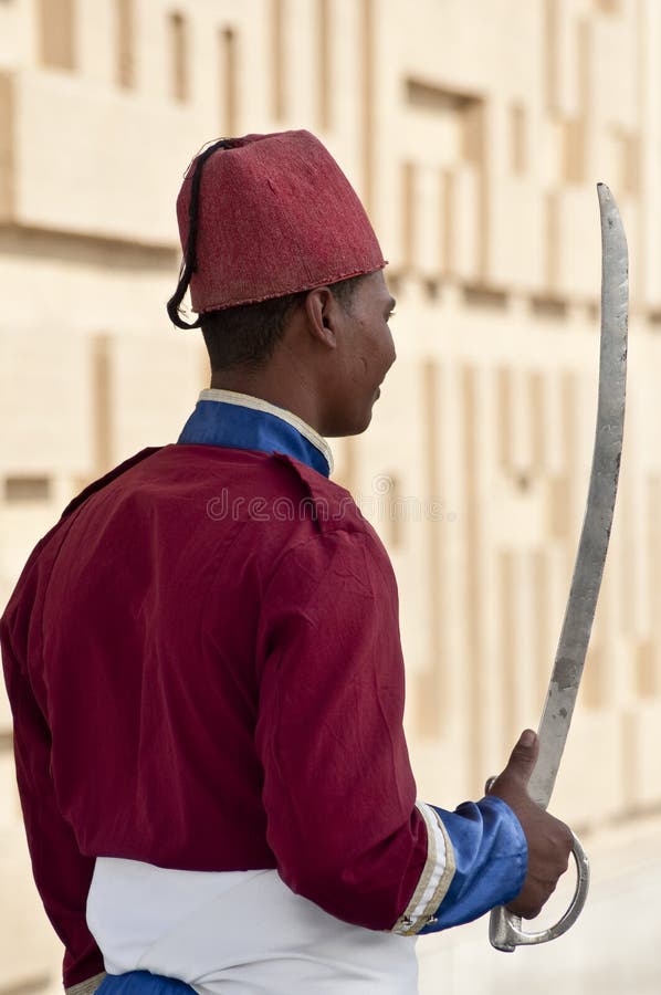 Soldier of Egyptian Republican Guard in Cairo Stadium - Egypt Editorial ...