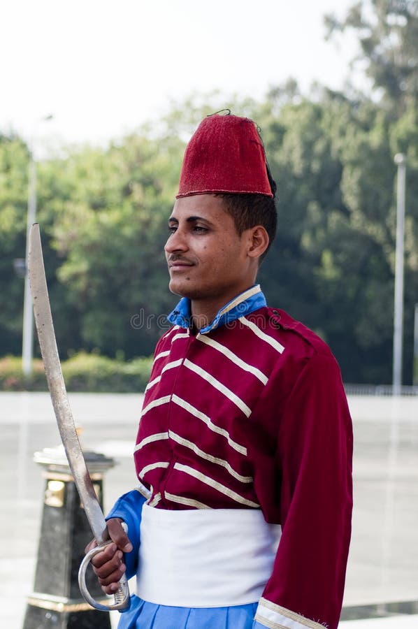 Soldier of Egyptian Republican Guard in Cairo Stadium - Egypt Editorial ...