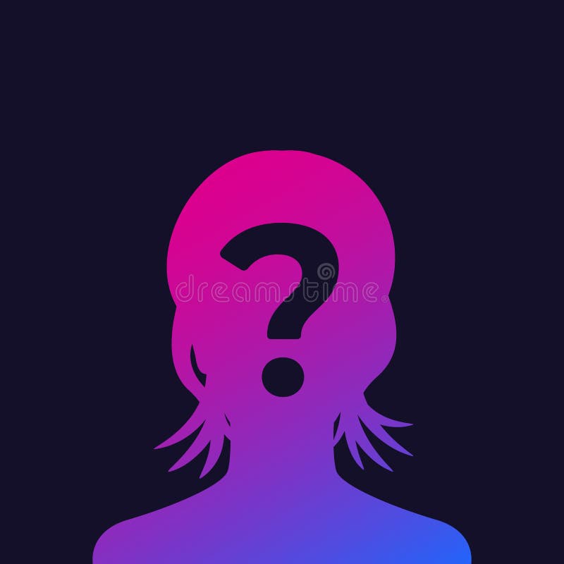 Unknown Person, Female Vector Stock Illustration - Illustration of ...