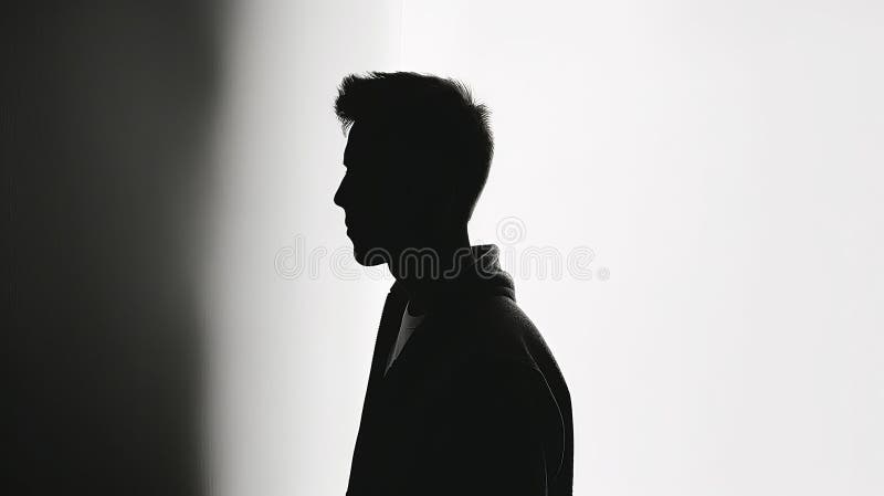 Unknown Person. Hidden Face in the Shadow Stock Illustration ...