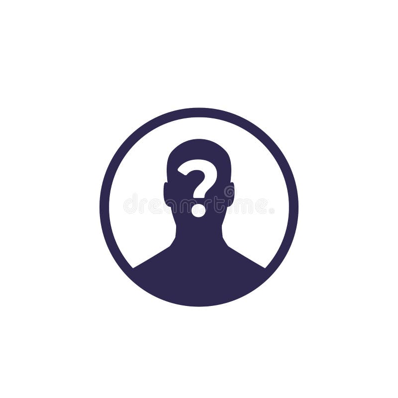 Unknown person icon stock illustration. Illustration of individual ...