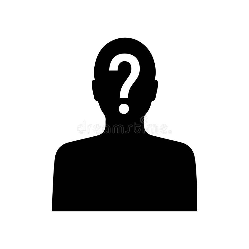 Unknown Person Icon Vector Design Template Stock Illustration ...