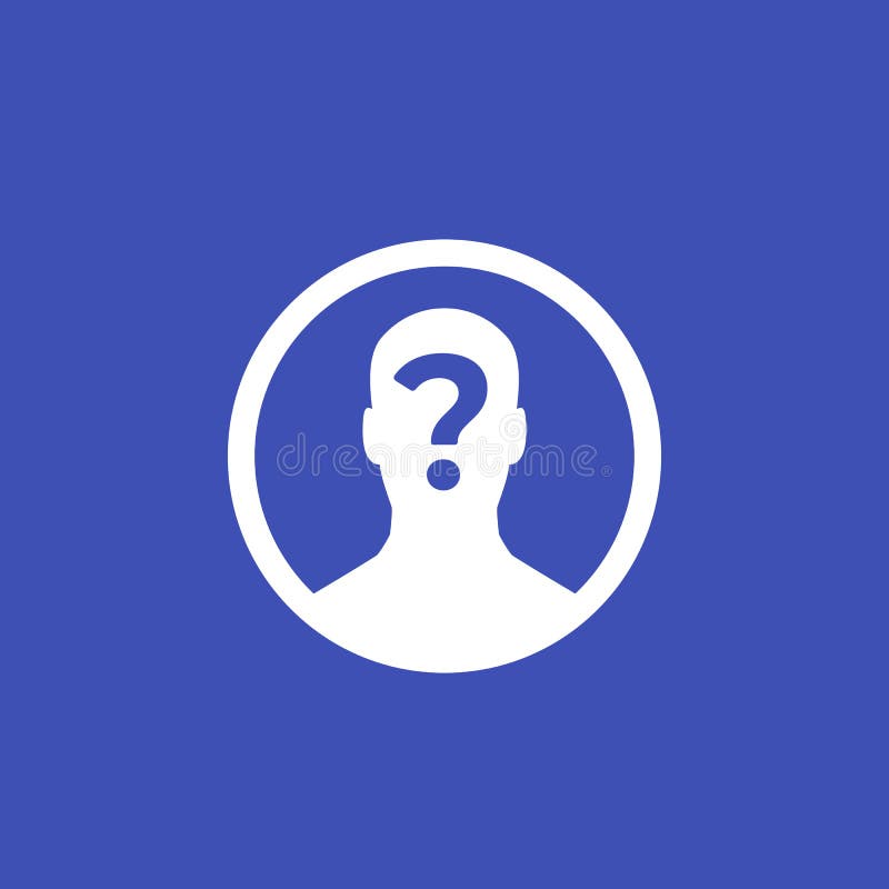 Unknown person vector icon stock illustration. Illustration of missing ...