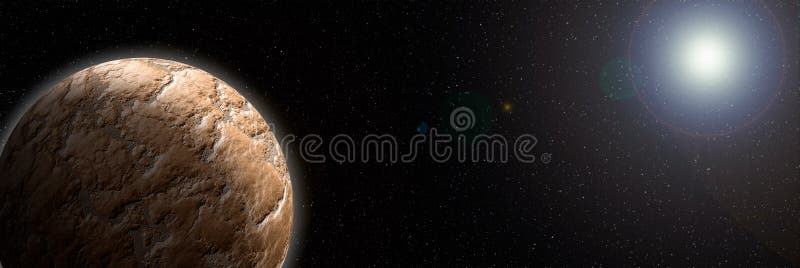 Unknown Planet from Outer Space. Space Nebula. Cosmic Cluster of Stars ...