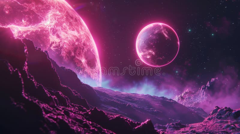 Unknown Planet, Space Background Stock Illustration - Illustration of ...