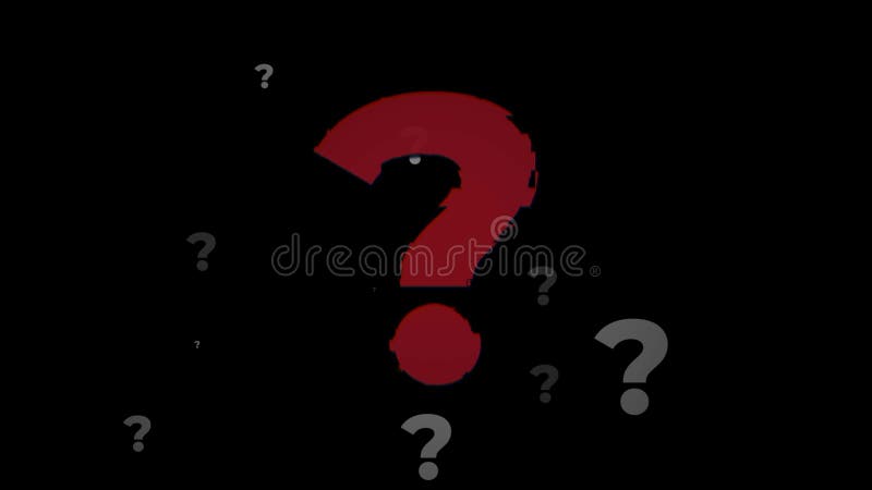 Unknown Question, Question Mark Concept on Black Background. Alpha ...