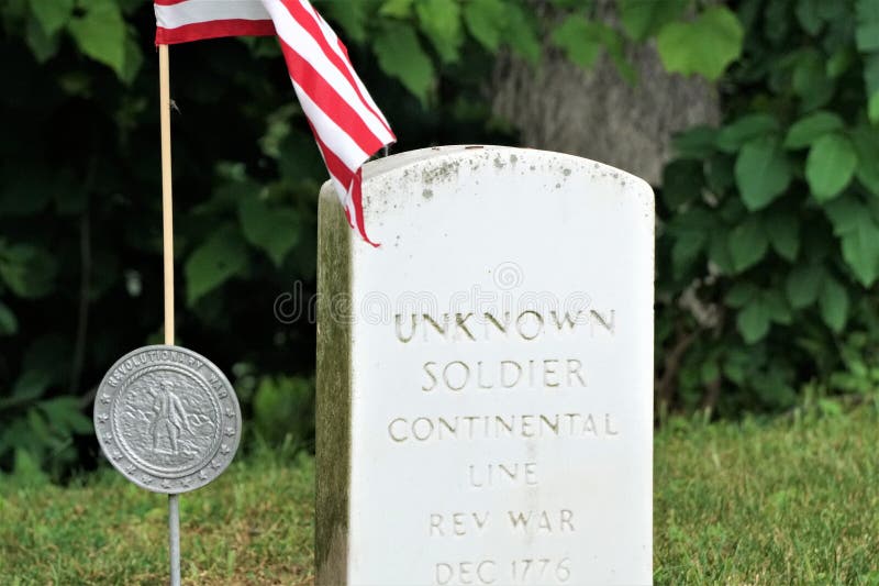 Unknown Soldier Headstone from the Continental Line Revolutionary War ...