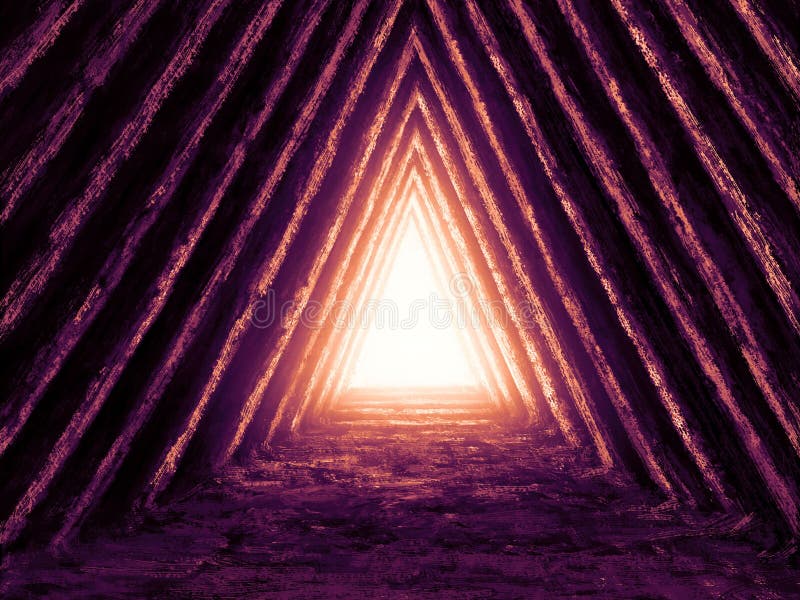 Unknown Temple of Destiny in Pyramid. Stock Illustration - Illustration ...