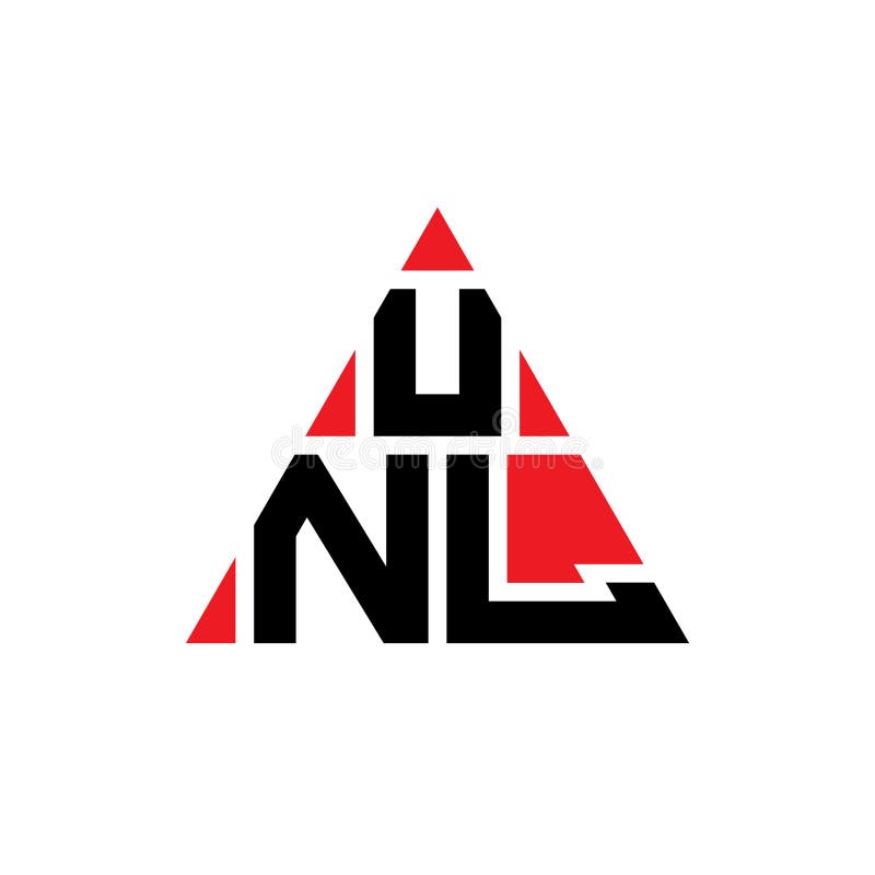 UNL Triangle Letter Logo Design with Triangle Shape. UNL Triangle Logo ...