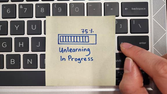 Unlearning in Progress. Learn To Unlearn Stock Photo - Image of ...