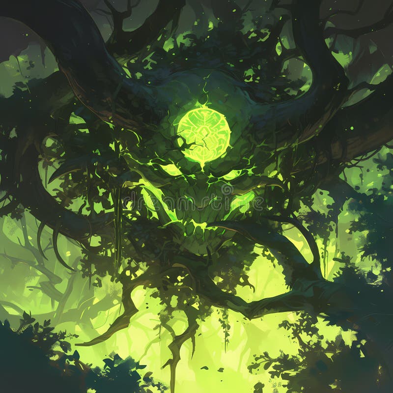 Ethereal Forest Muse - Fantasy Stock Image Stock Illustration ...