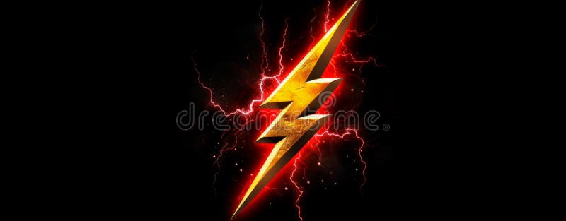Powerful Bolt: Lightning Bolt Wallpaper with Iconic Energy Stock ...