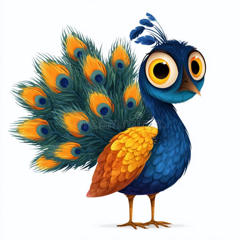 Frightened Peacock Visual Prompt Generator Detailed AI Image Creation ...
