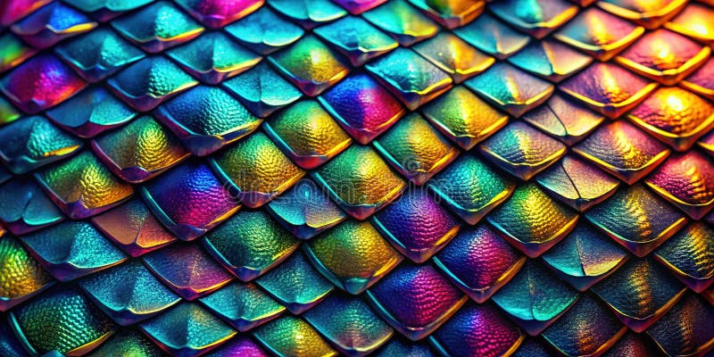 Seamless Futuristic Dragon Scale Tiles a Vibrant Photorealistic 8K ...