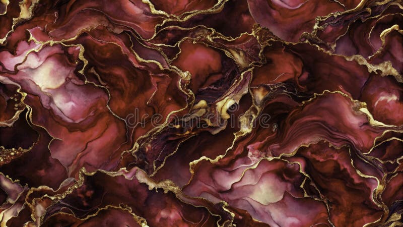 Stunning Ruby Gleam Alcohol Ink Marble Seamless Pattern a Vibrant ...