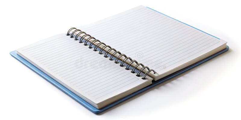 Blank Spiral Notebook Page Perfect for NoteTaking Journaling or Drawing ...