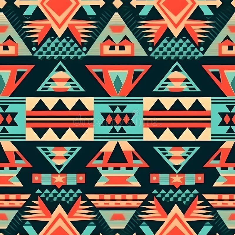 Unleash Your Creativity with Seamless Aztec Patterns Stock Illustration ...