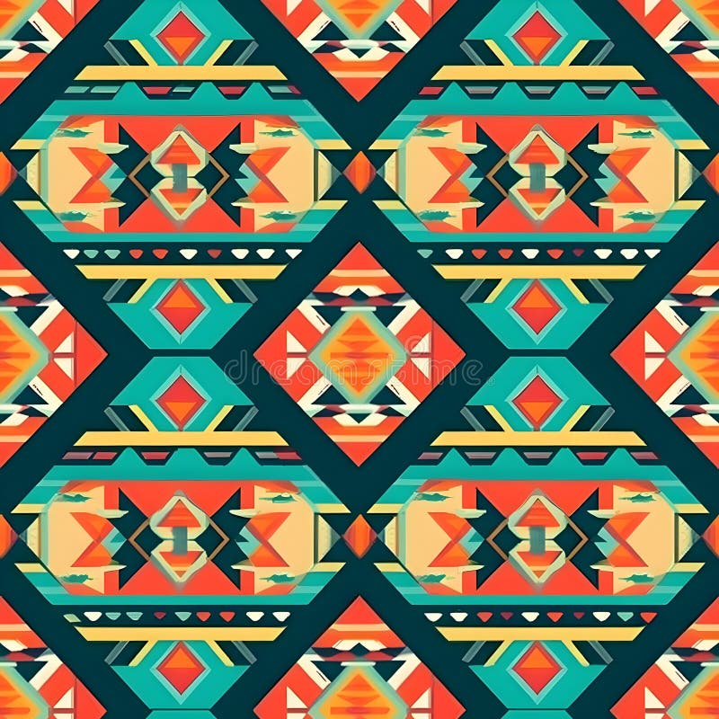 Unleash Your Creativity with Seamless Aztec Patterns Stock Illustration ...
